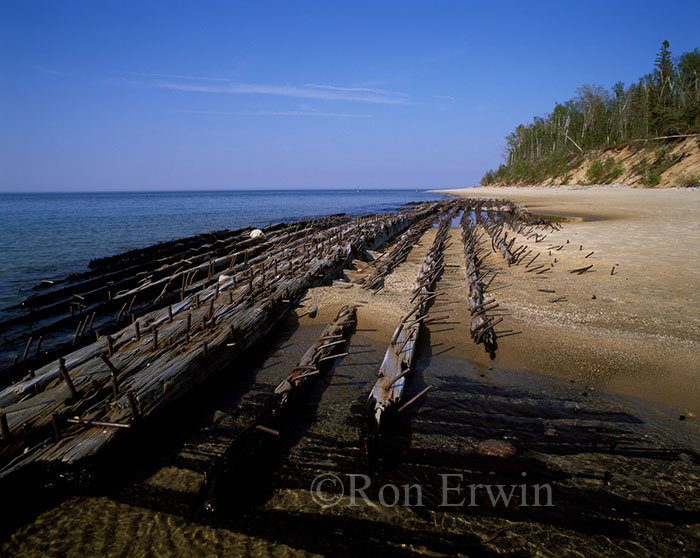 Mary Jarecki Shipwreck Image - MI100102001 by Ron Erwin